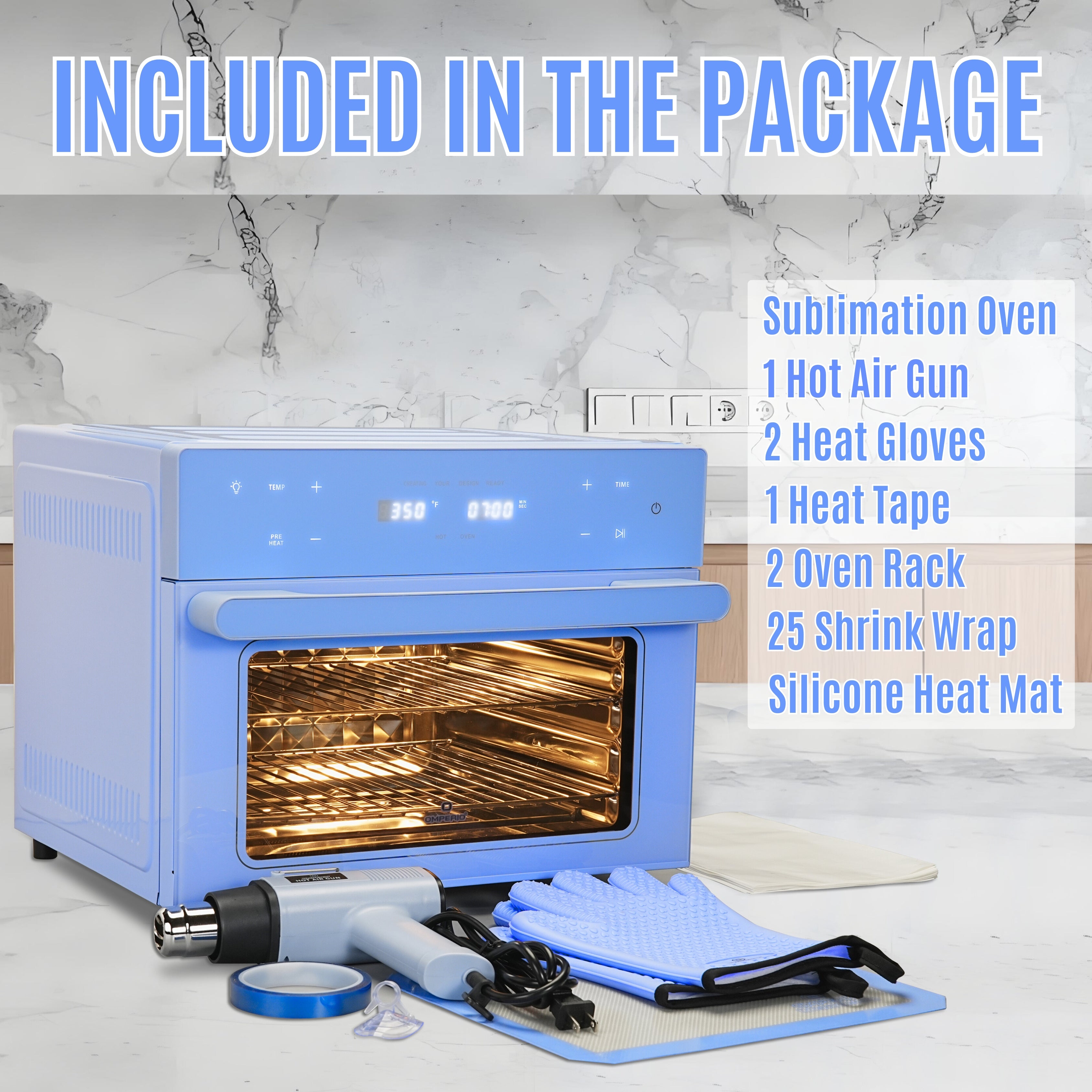 OMPERIO 32Qt Sublimation Oven Machine for Tumblers | 110V 1800W ...