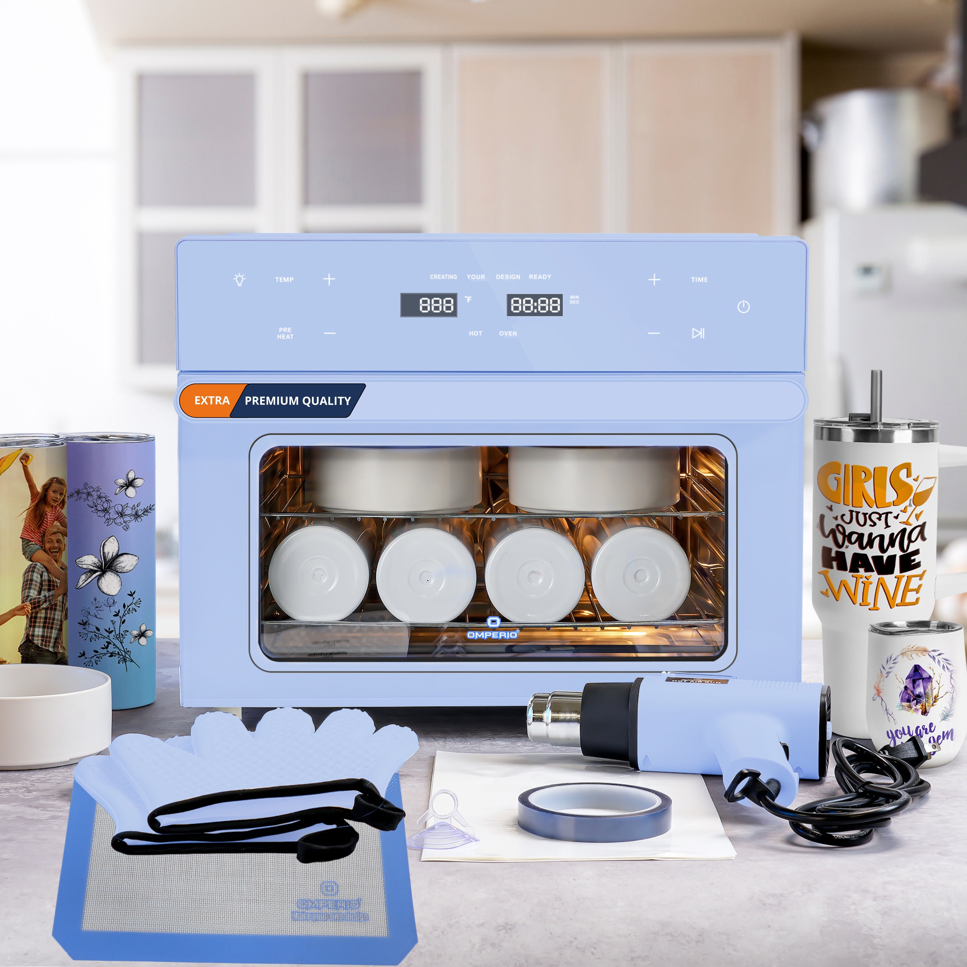 OMPERIO 32Qt Sublimation Oven Machine for Tumblers | 110V 1800W ...