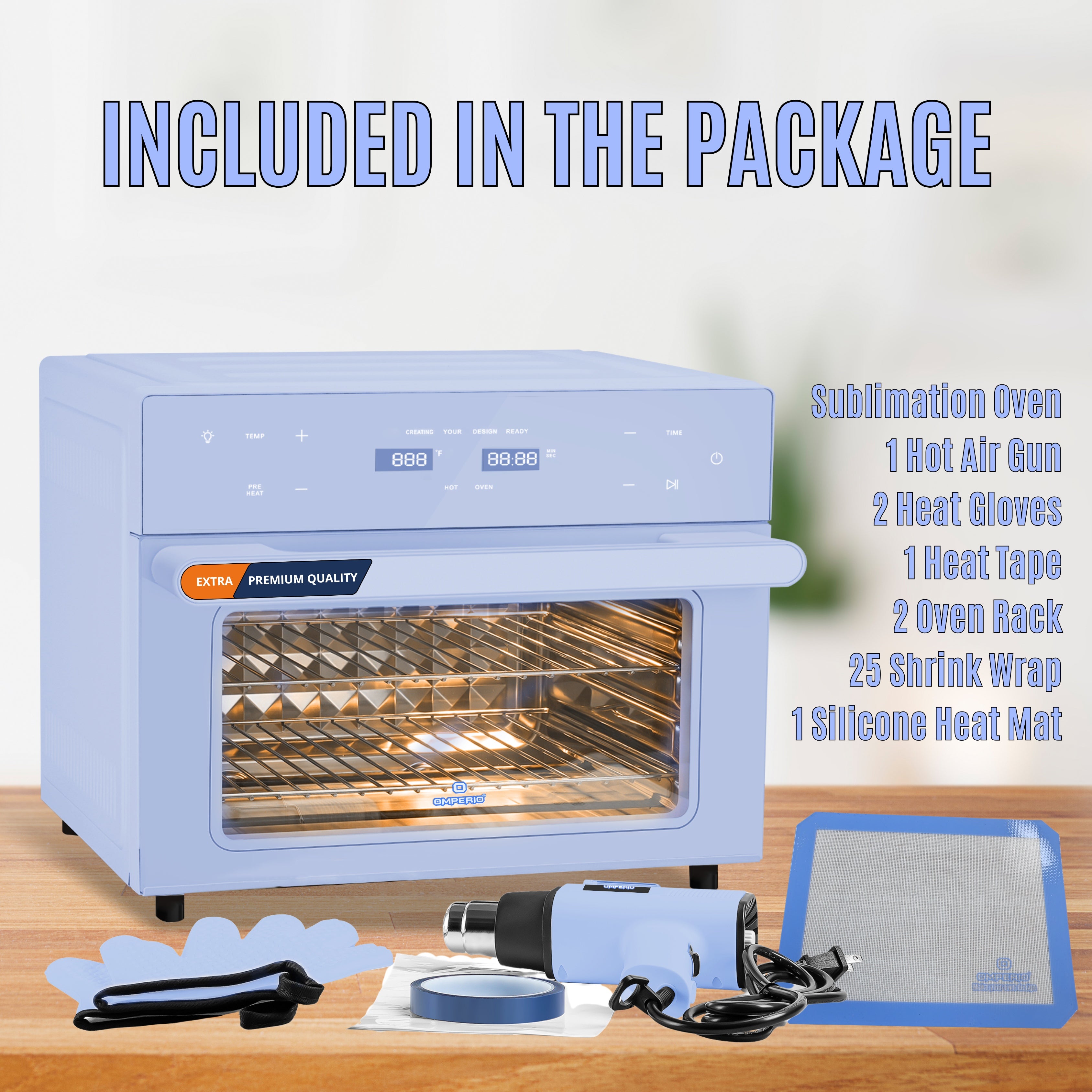 OMPERIO 32Qt Sublimation Oven Machine for Tumblers | 110V 1800W ...